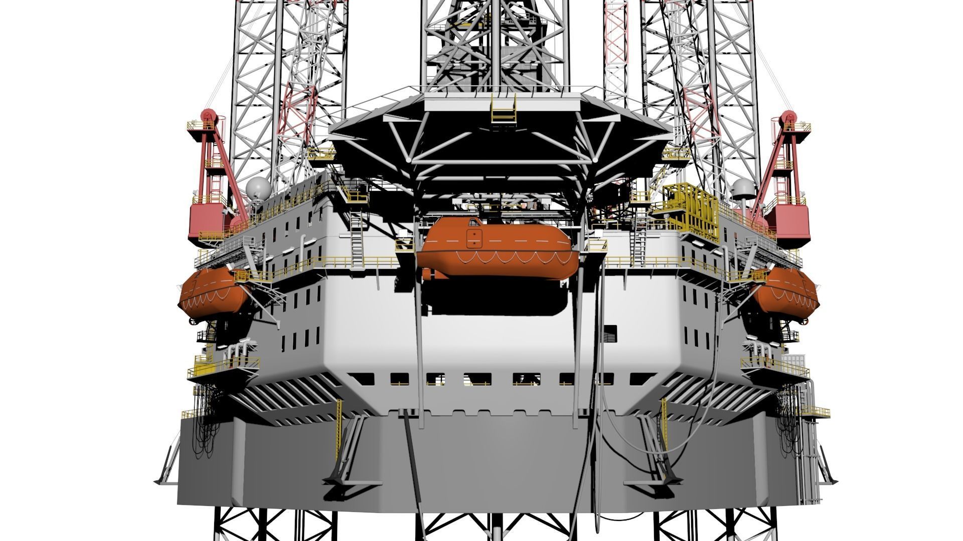 Jack up rig 3D model | CGTrader