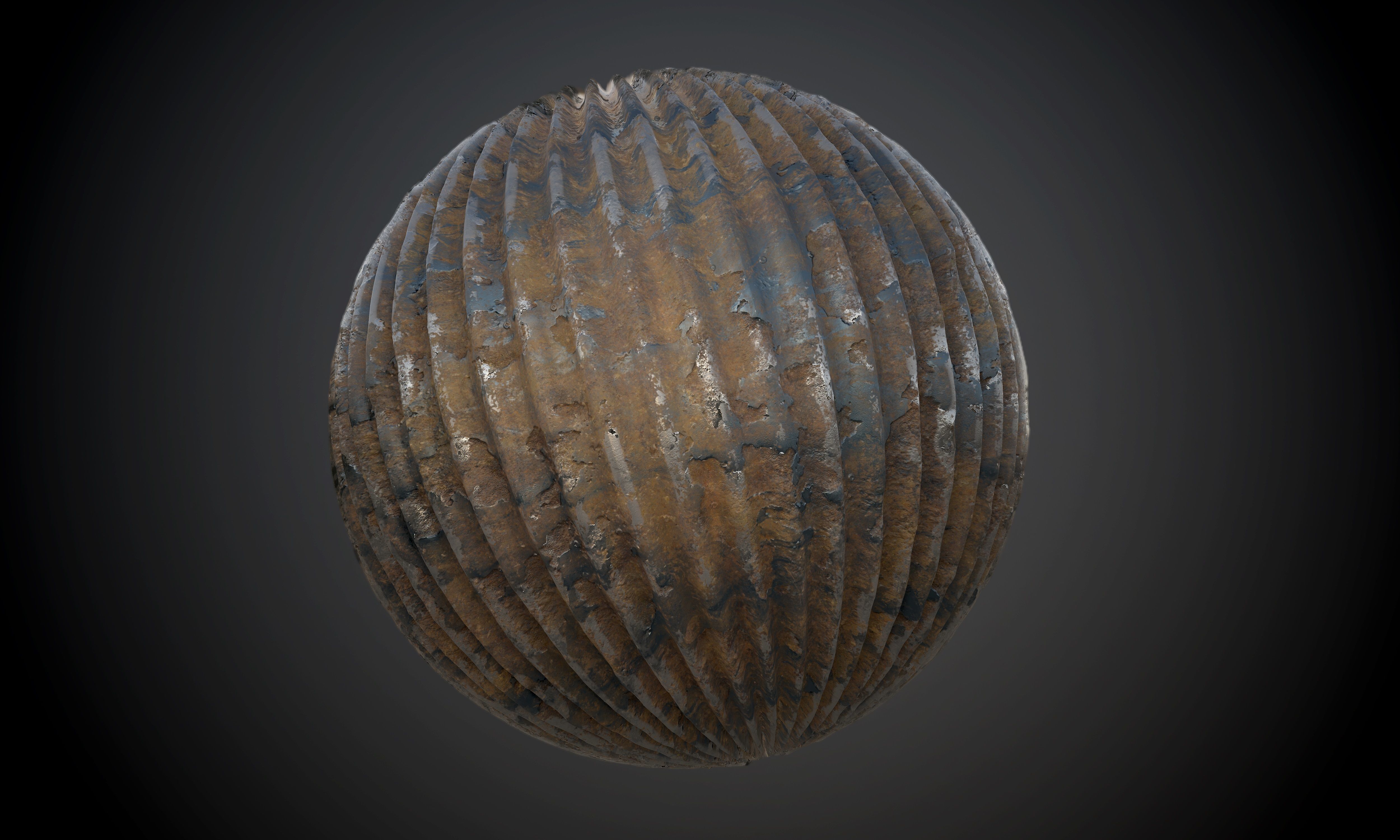 Metal Rusted Corragated Seamless PBR Texture Texture | CGTrader