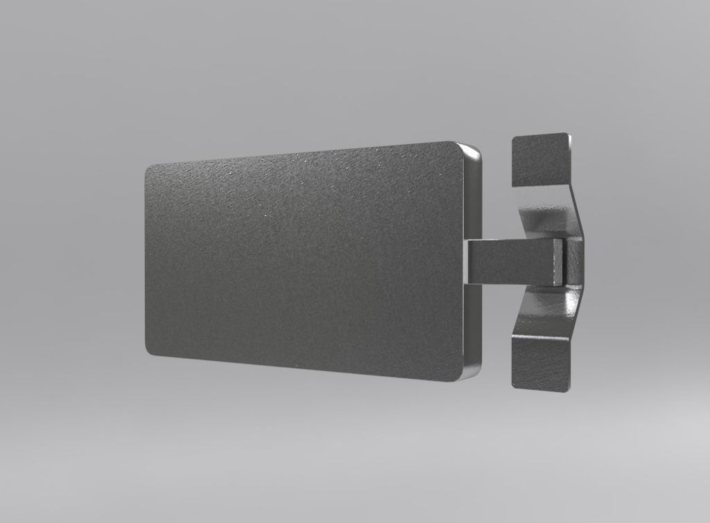 Steel door lock 3D model | CGTrader