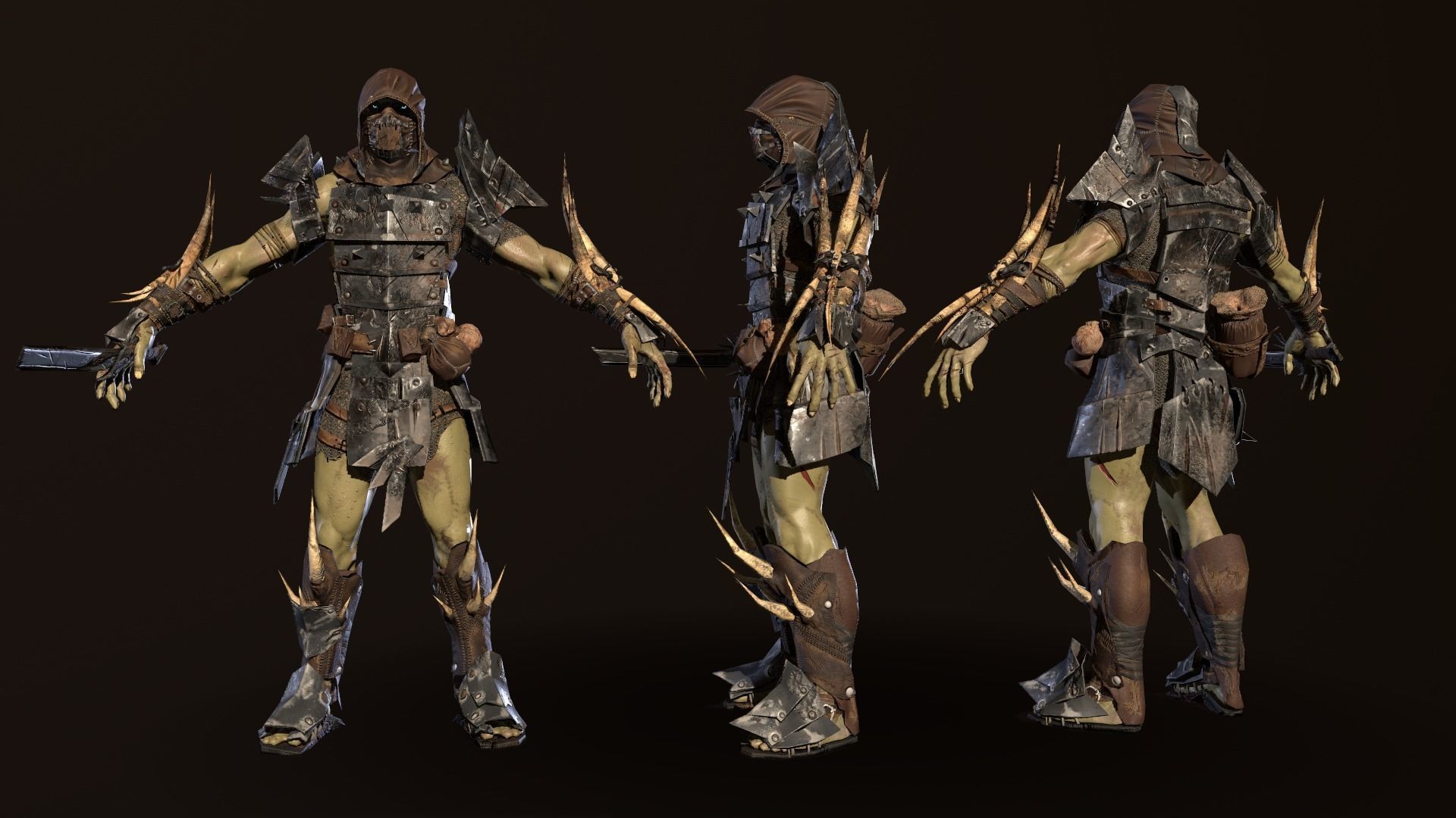 3D model Orc assasin 2 VR / AR / low-poly rigged animated | CGTrader