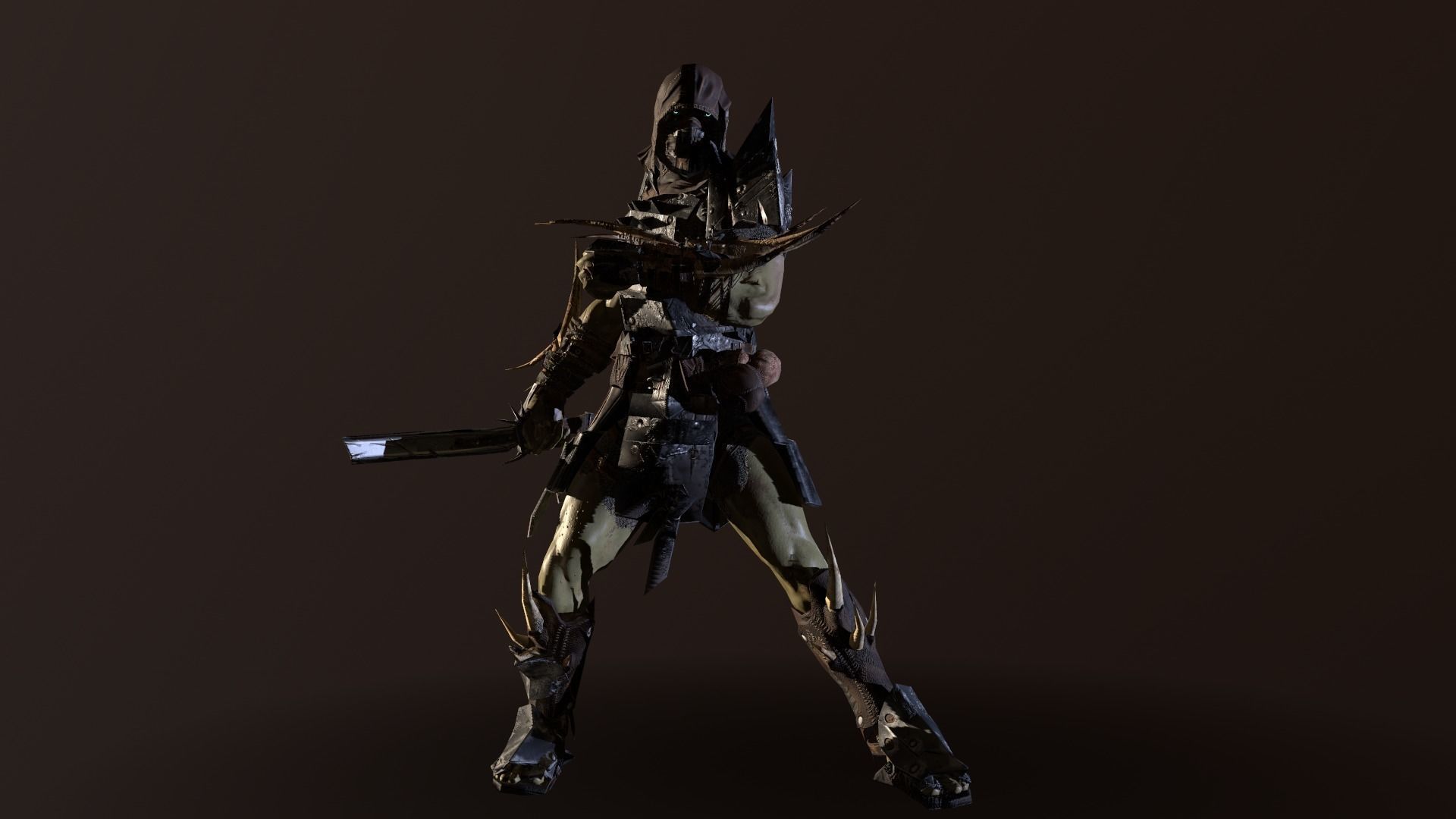 3D model Orc assasin 2 VR / AR / low-poly rigged animated | CGTrader