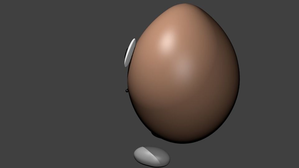 Funny egg character 3D model | CGTrader