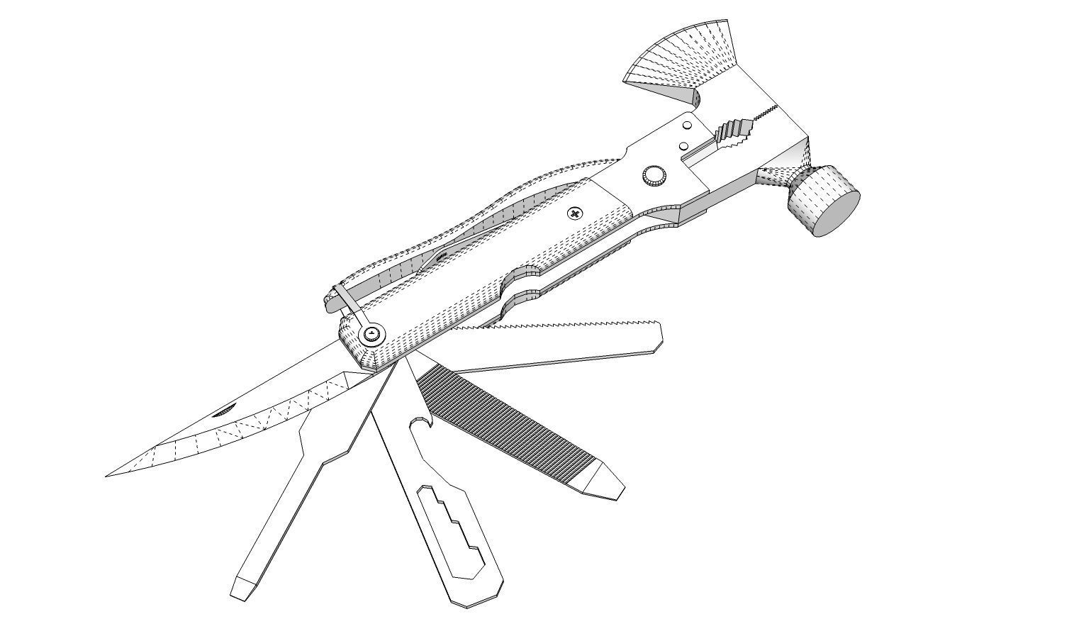 Multi Tool 3D model | CGTrader