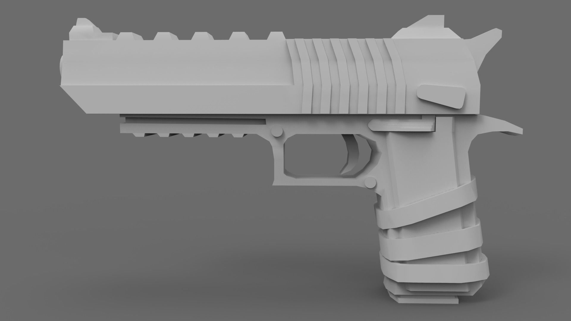 Stylized Gun free VR / AR / low-poly 3D model | CGTrader