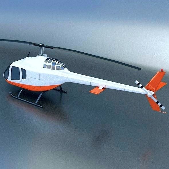 Bell 505 ranger X private helicopter 3D model | CGTrader