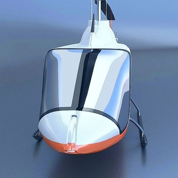 Bell 505 ranger X private helicopter 3D model | CGTrader