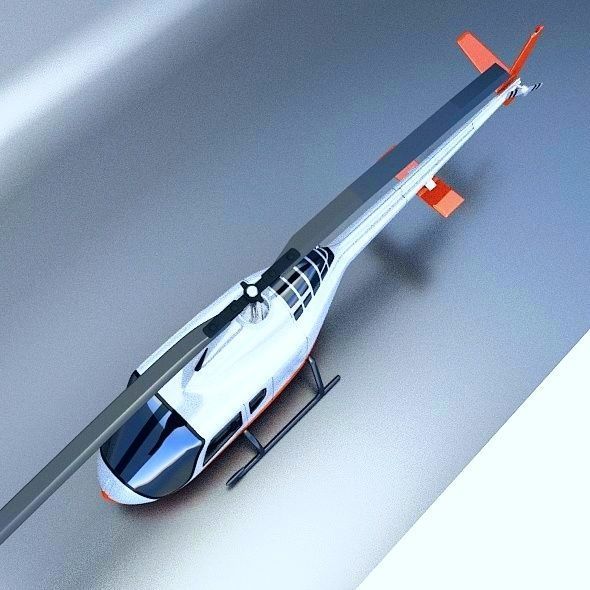 Bell 505 ranger X private helicopter 3D model | CGTrader