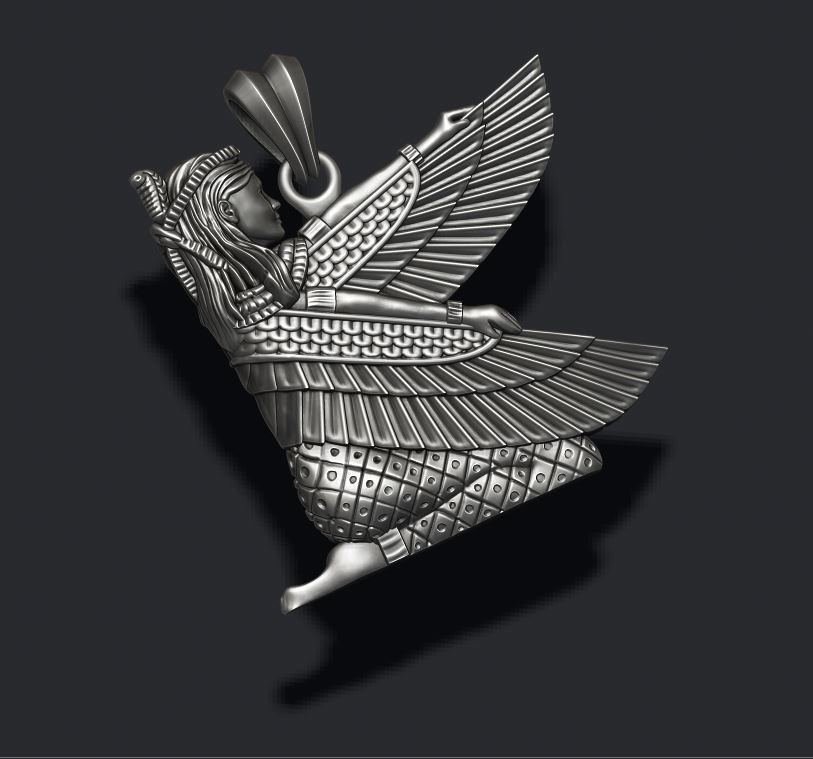 Isis pendant 3D model 3D printable | CGTrader