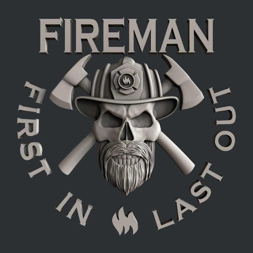 3d STL models for CNC router FireMan 3D model | CGTrader