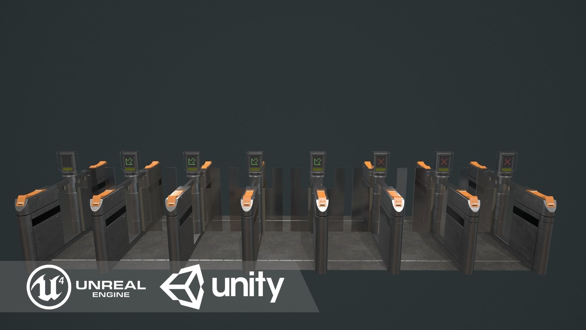 3D model Ticket Barrier VR / AR / low-poly | CGTrader