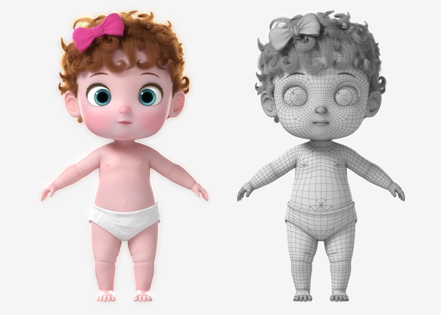 Cartoon Family Rigged V6 3D model rigged | CGTrader