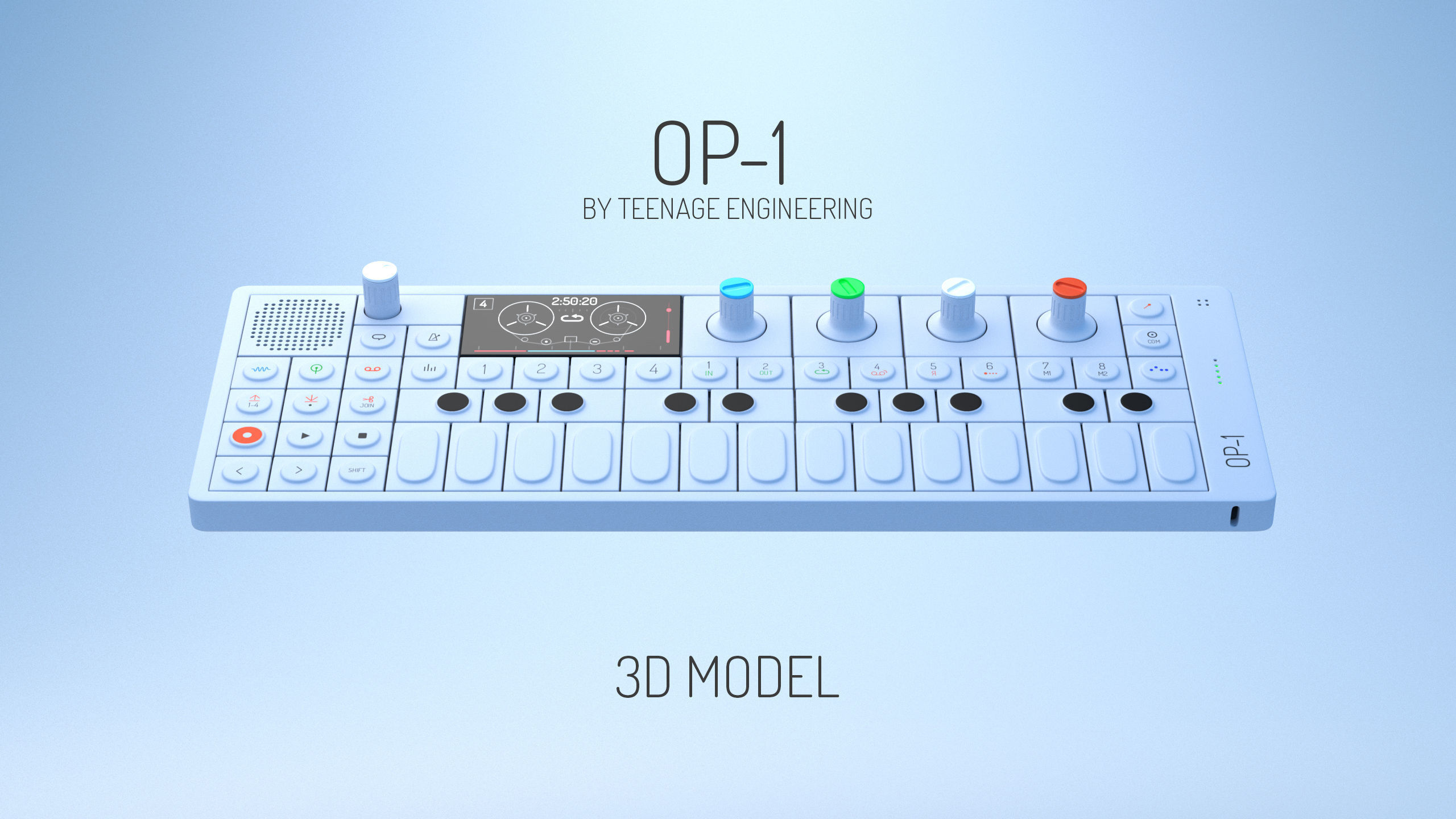 OP-1 by Teenage Engineering 3D model | CGTrader