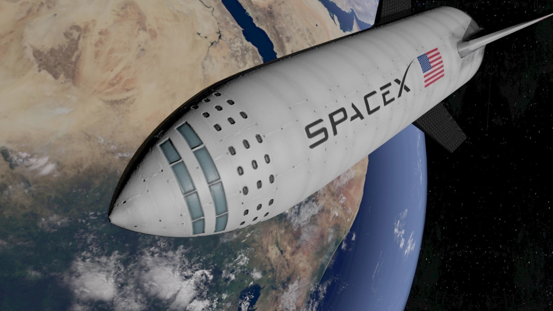 SpacesX BFR free 3D model | CGTrader