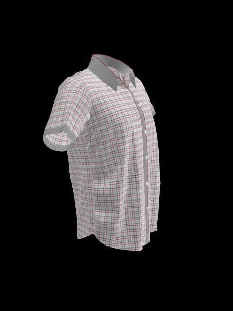 3 D Male T-Shirt with Half-Sleeves free VR / AR / low-poly 3D model ...