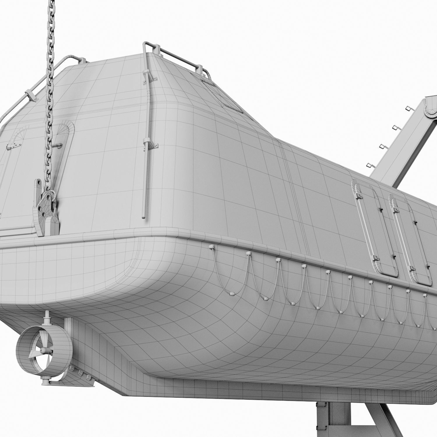 Freefall Lifeboat 3D model | CGTrader