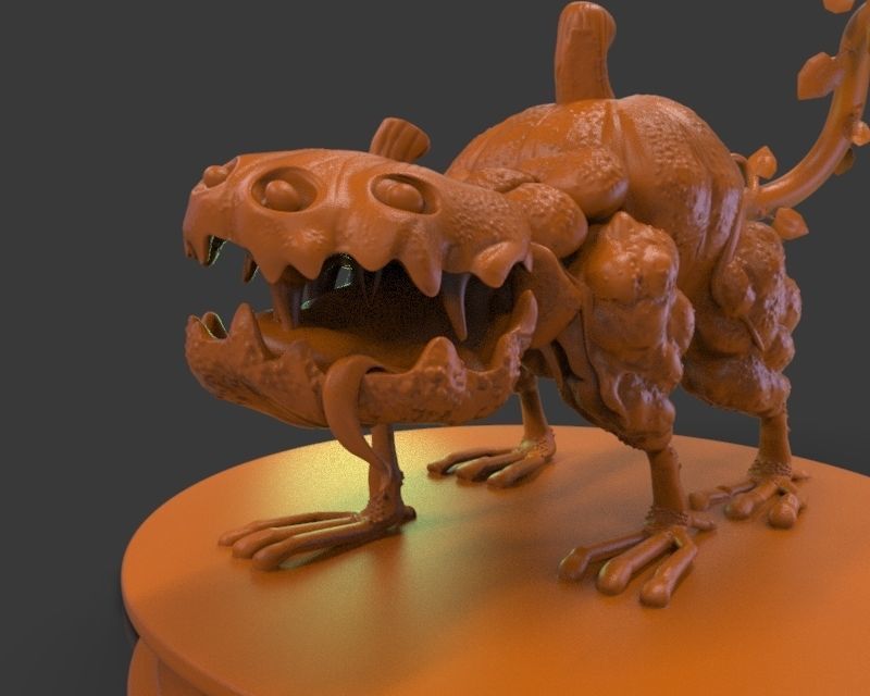 Pumpkin Creature V1 3D model 3D printable | CGTrader