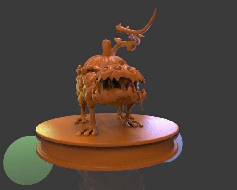 Pumpkin Creature V1 3D model 3D printable | CGTrader