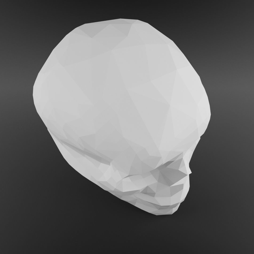 Skull 3D Model - Low Poly Skull Head Human Anatomy 2019 Bone 3D model ...