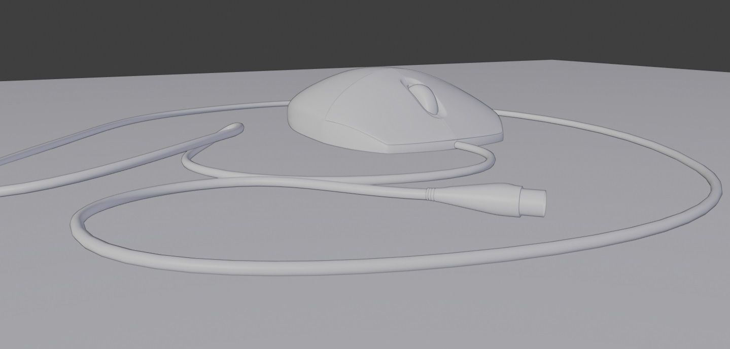3D model 90s desktop mouse VR / AR / low-poly | CGTrader