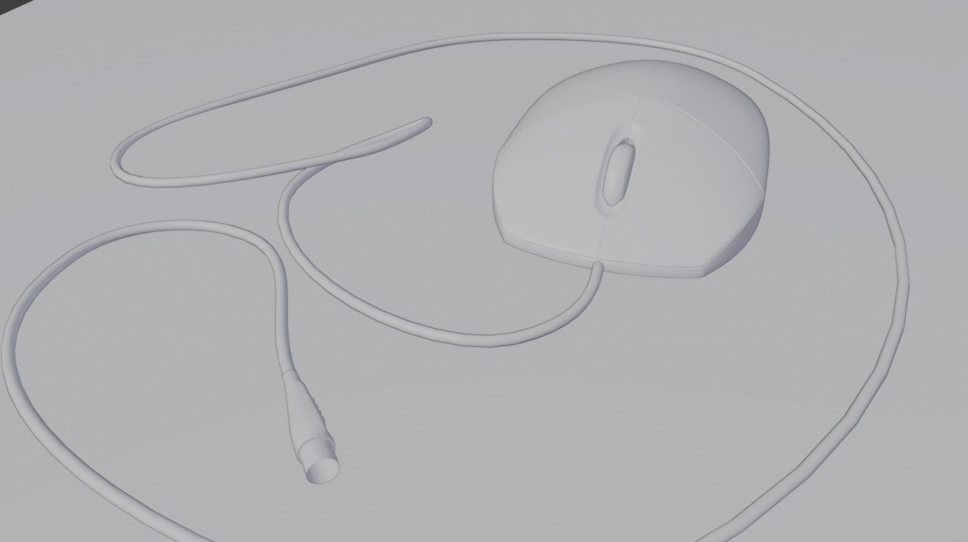 3D model 90s desktop mouse VR / AR / low-poly | CGTrader
