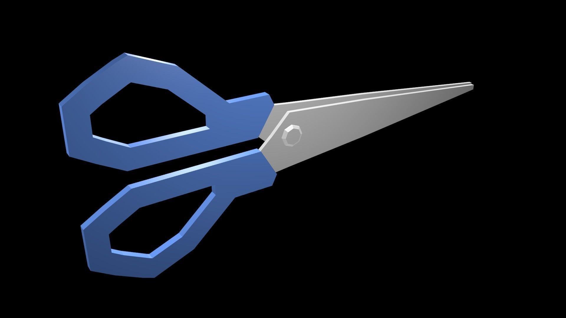 3D model Low poly scissors VR / AR / low-poly | CGTrader