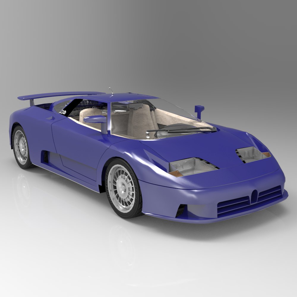 Bugatti EB 110 3D Model .max - CGTrader.com