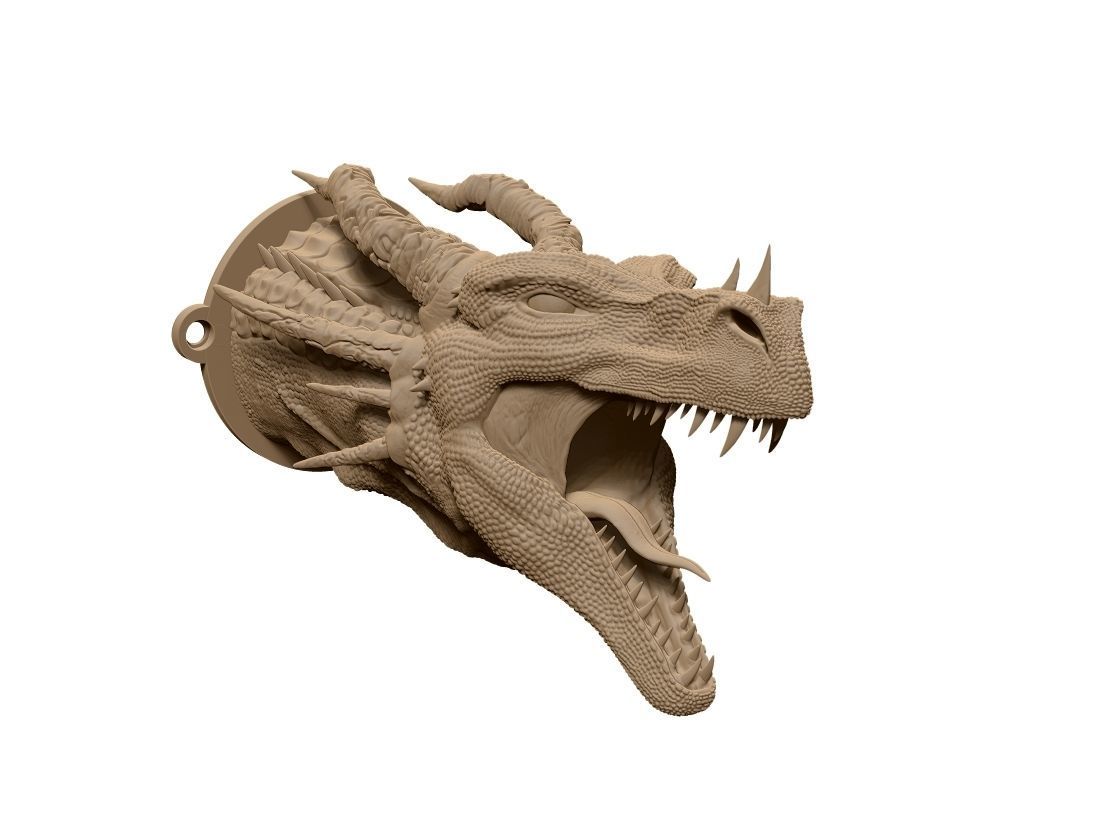 Dragon head 3D model 3D printable | CGTrader