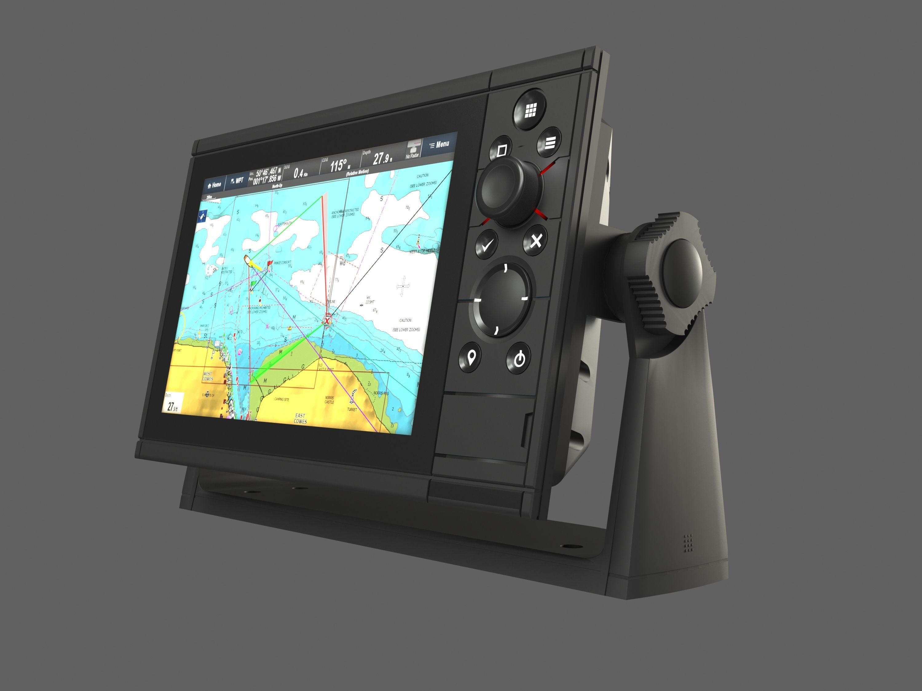 Marine GPS system - Simrad type 3D model | CGTrader