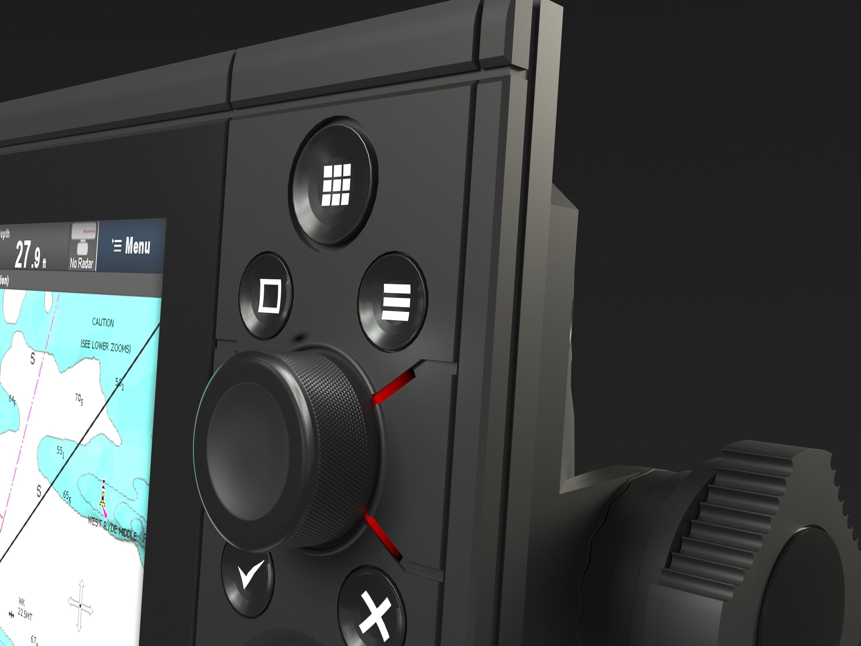 Marine GPS system - Simrad type 3D model | CGTrader