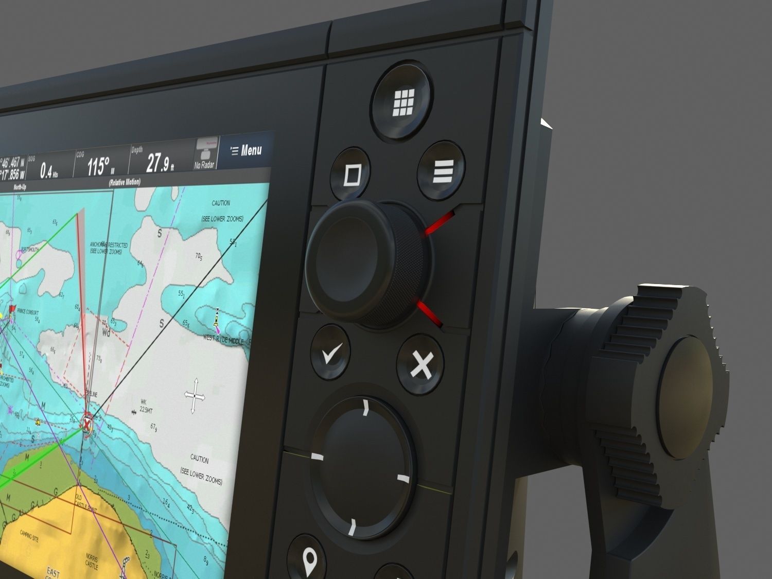 Marine GPS system - Simrad type 3D model | CGTrader