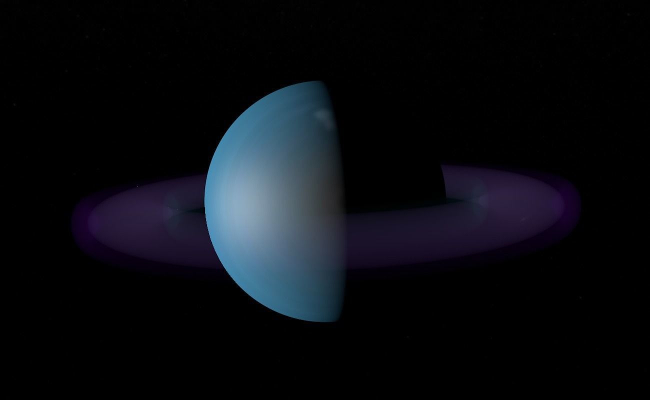 Uranus planet 3D model animated | CGTrader