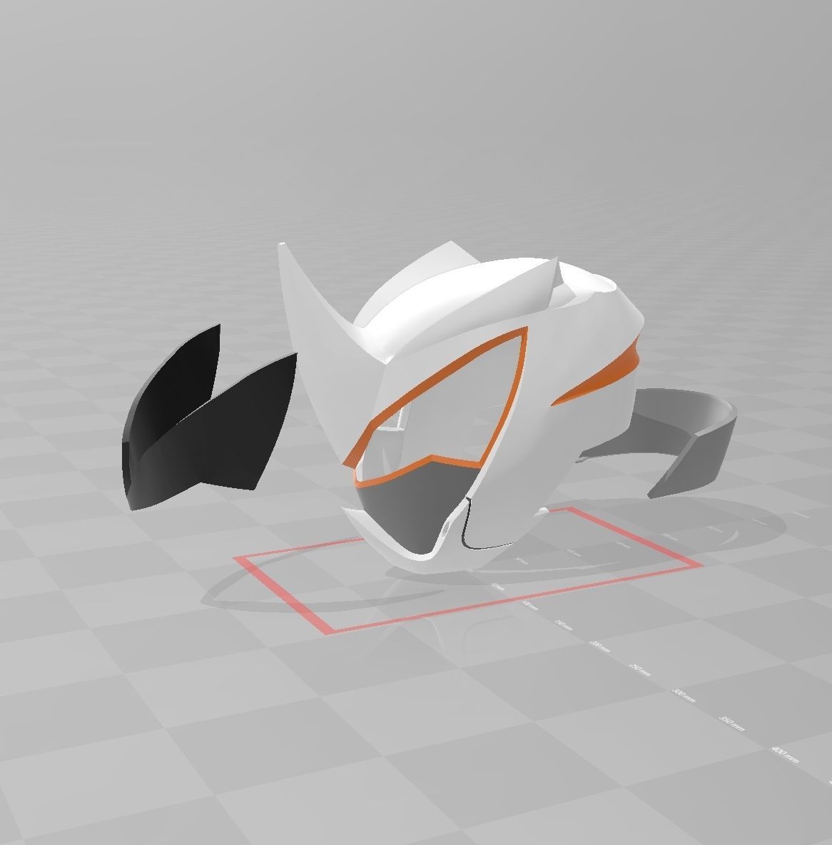 Power Rangers Jungle Fury Rhino Ranger GekiChopper Helmet 3D model 3D ...