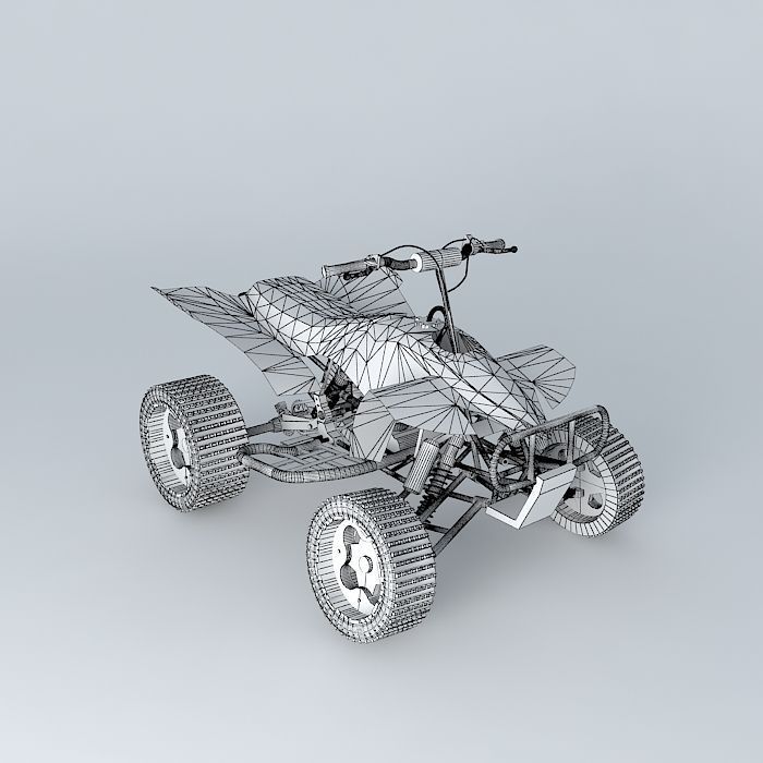 Four-wheel ATV free 3D Model .max .obj .3ds .fbx .stl .dae - CGTrader.com