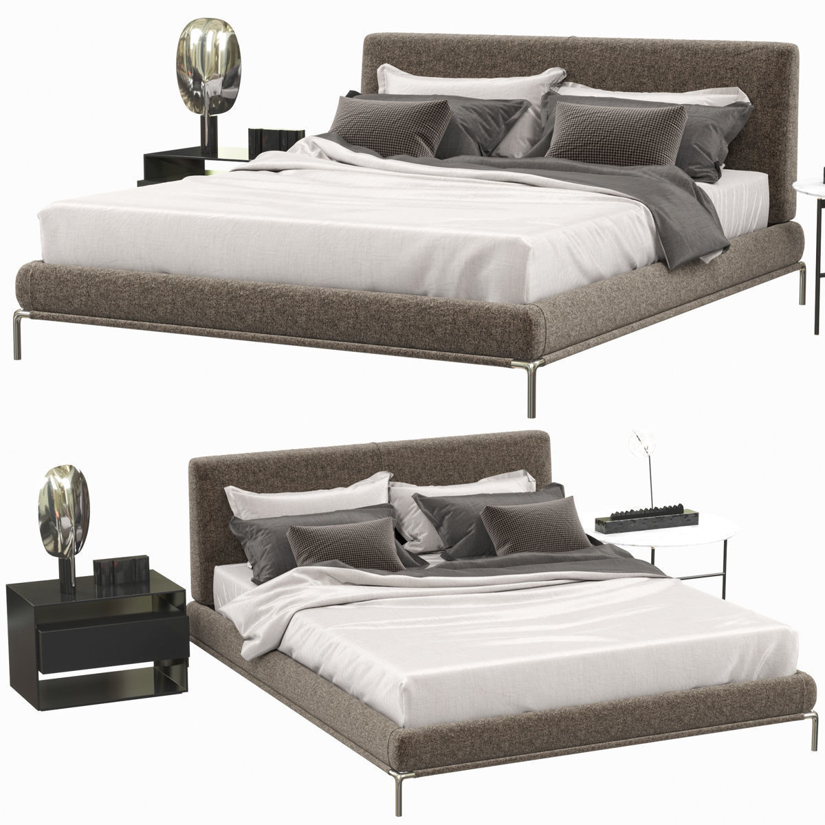 Flou Icon bed 3D model | CGTrader