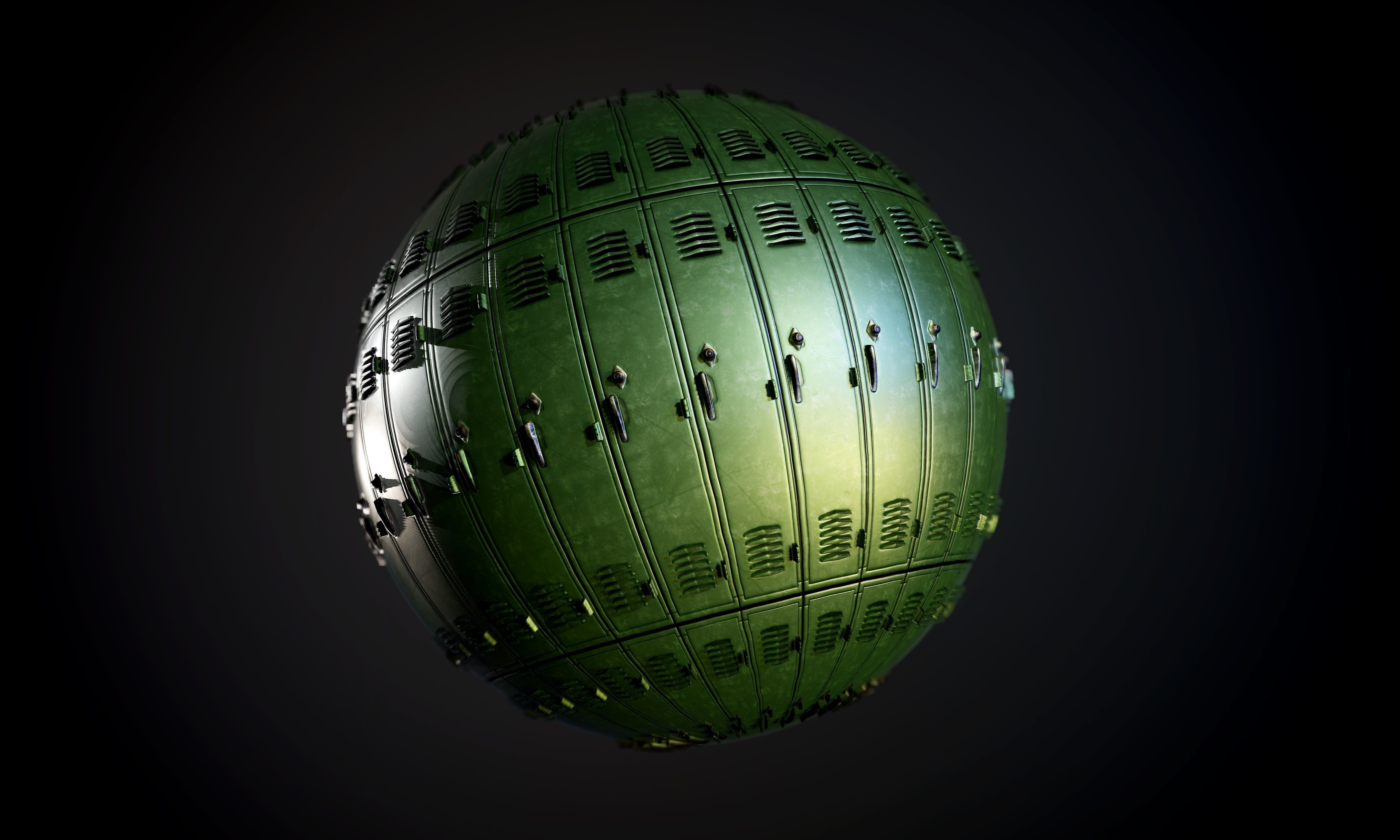 Metal Lock Green Seamless PBR Texture Texture | CGTrader