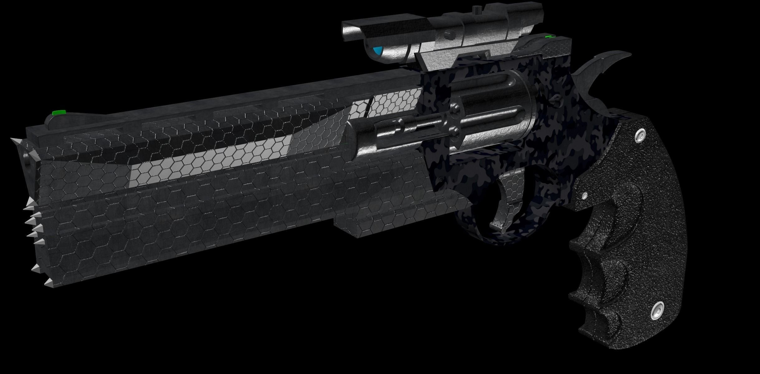 KF3 Combat NANO Pistol 3D model | CGTrader