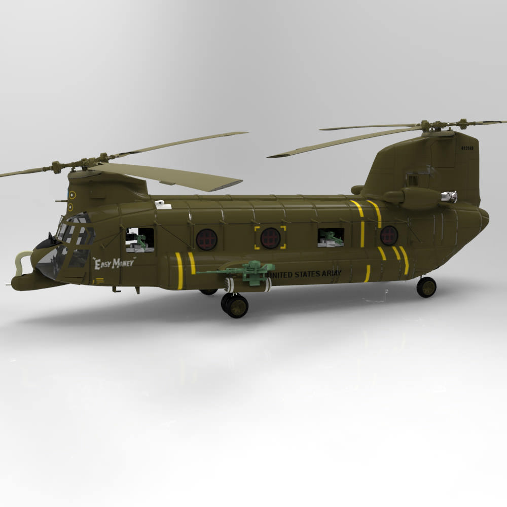 ACH-47 Chinook 3D Model .max .obj - CGTrader.com