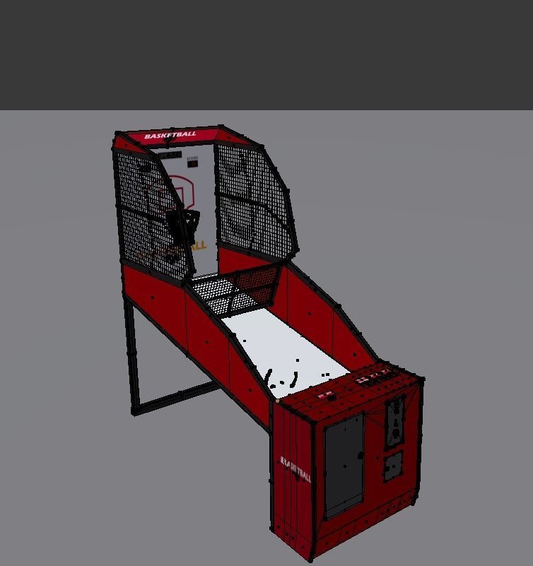 Arcade Basketball Game Machine 3D model | CGTrader