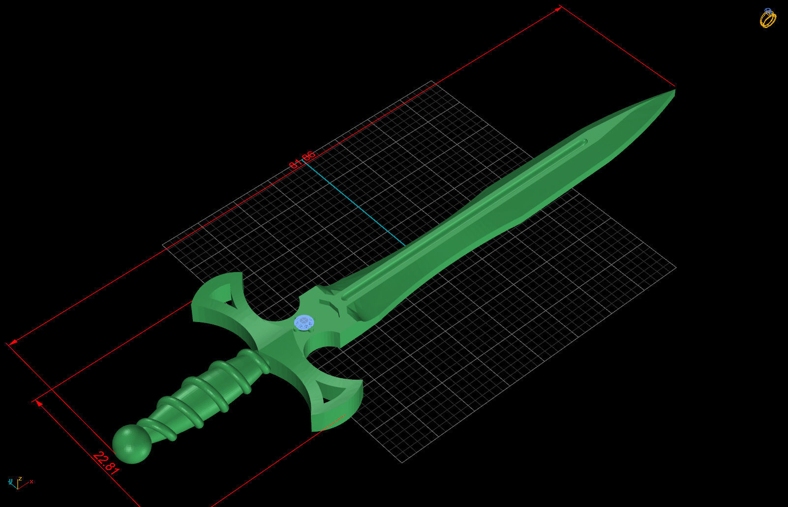 sword 3D model 3D printable | CGTrader