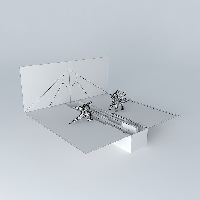 primal battle free 3D model | CGTrader