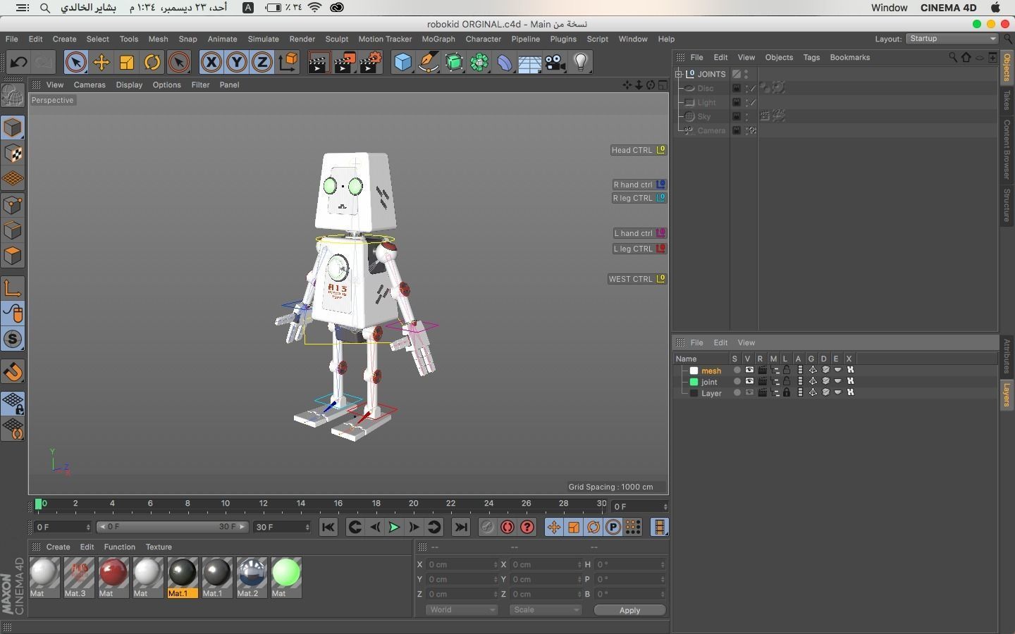 full rigged robokid 3D model rigged | CGTrader