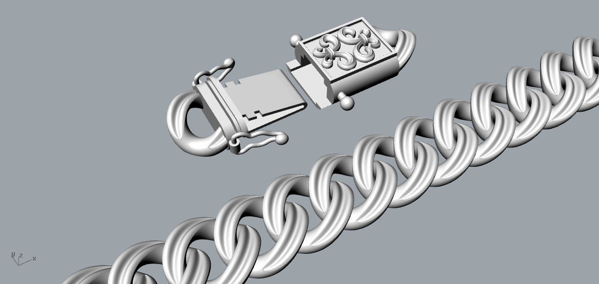 Chain Bracelets 09 3D model 3D printable | CGTrader