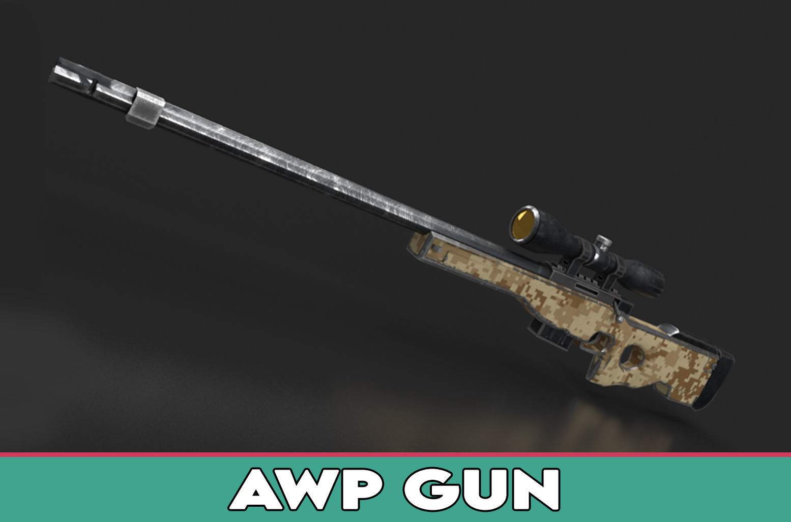 3D model AWP Rifle VR / AR / low-poly | CGTrader