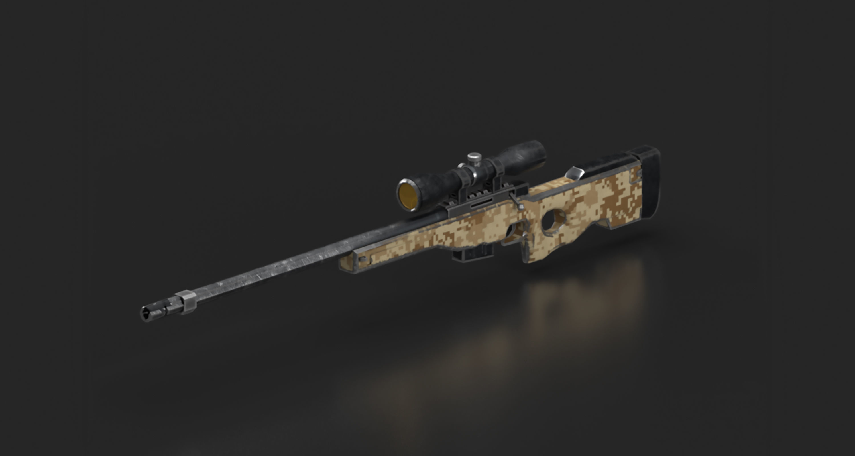 3D model AWP Rifle VR / AR / low-poly | CGTrader