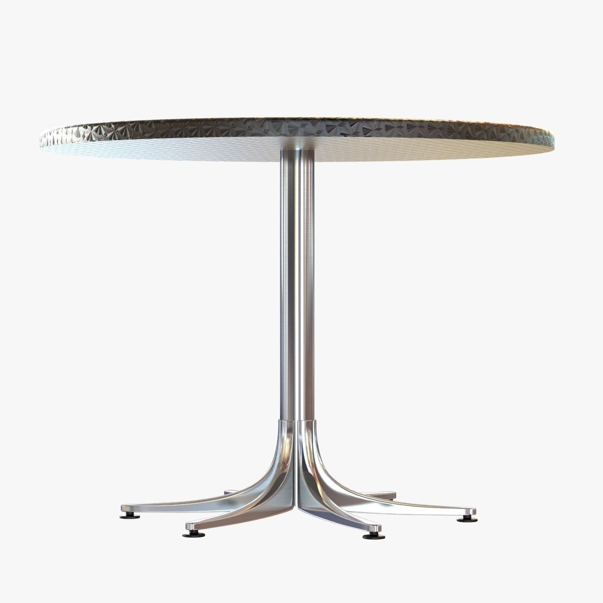 dwr Inox Table Large Round 3D model | CGTrader