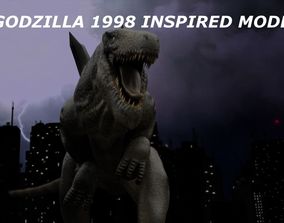 Low-poly Godzilla 3D Models | CGTrader