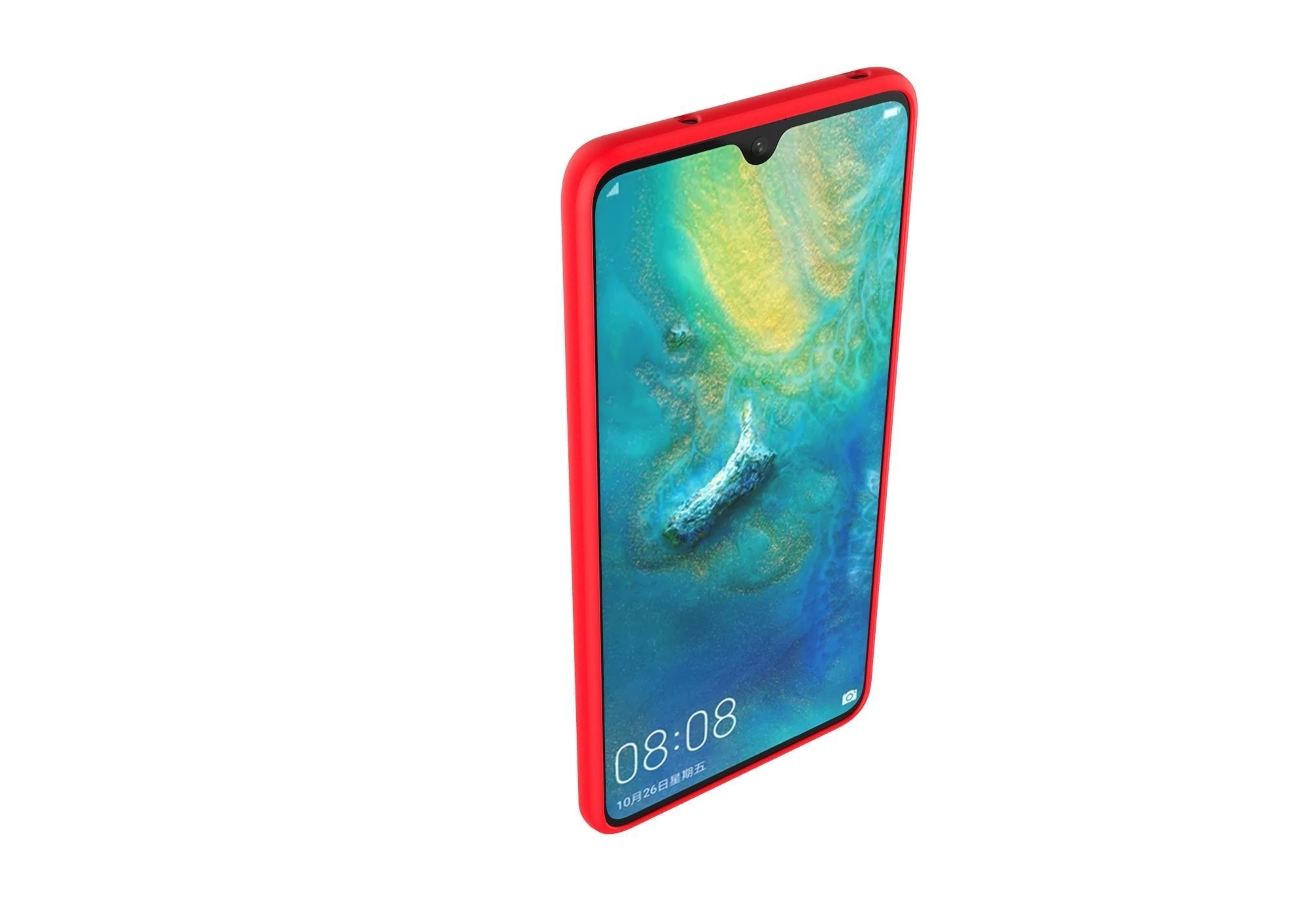 HUAWEI MATE20 red case customizable design 3D model 3D printable | CGTrader