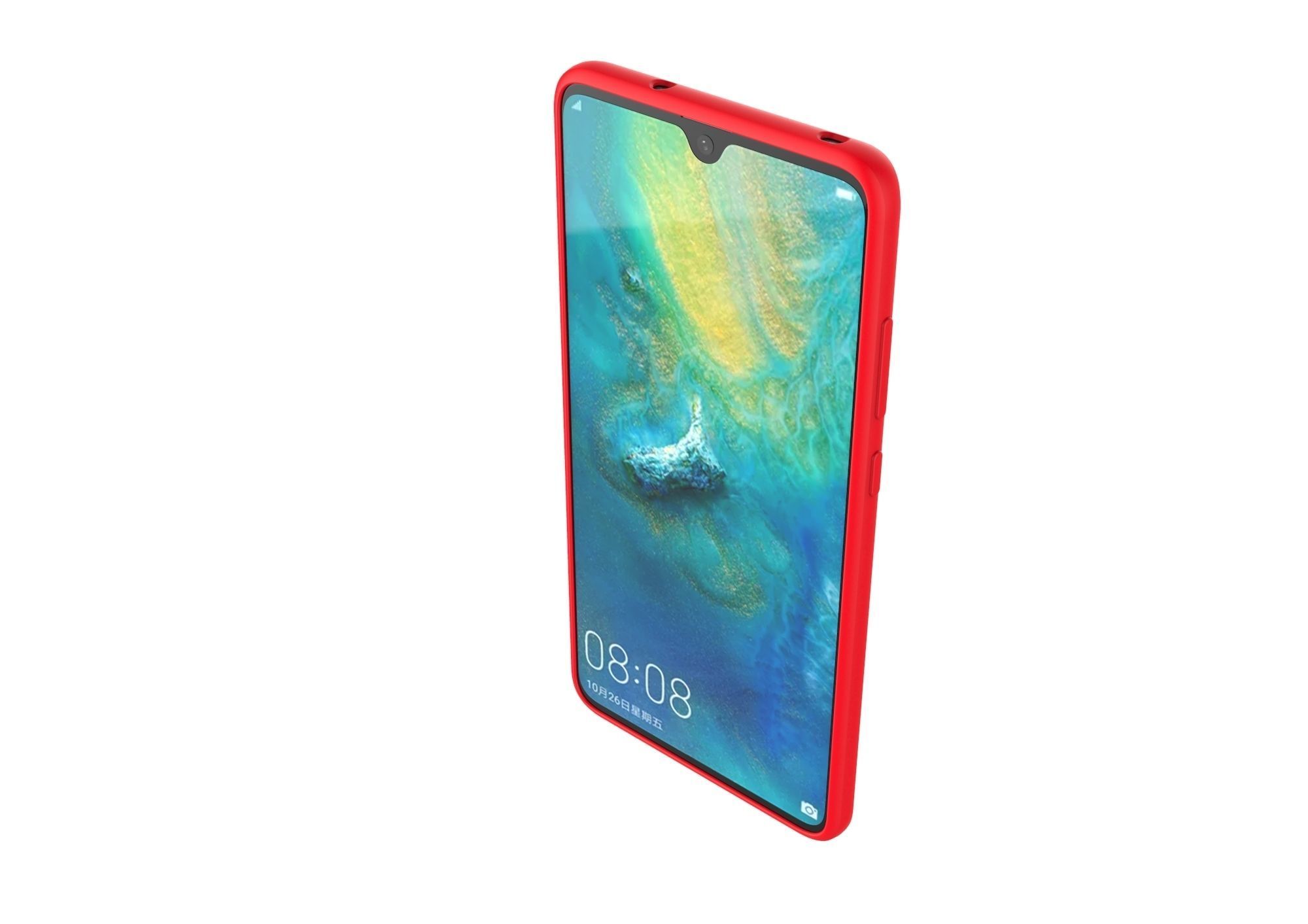 HUAWEI MATE20 red case customizable design 3D model 3D printable | CGTrader