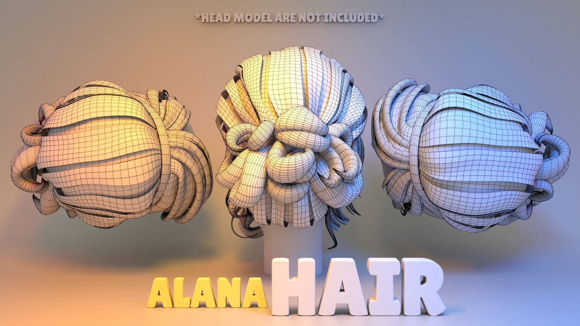 Alana Hair 3D model | CGTrader