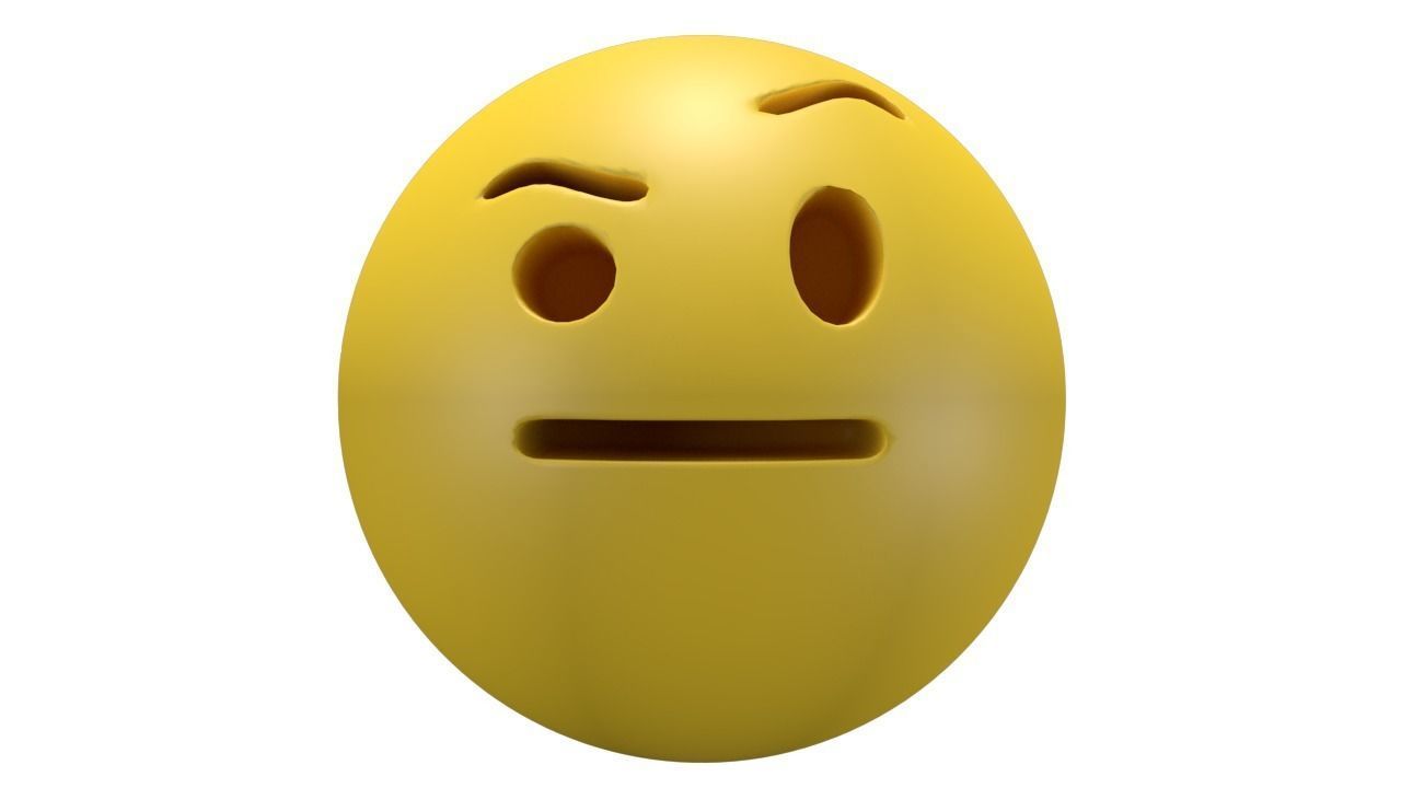 3D model Face With Raised Eyebrow VR / AR / low-poly | CGTrader
